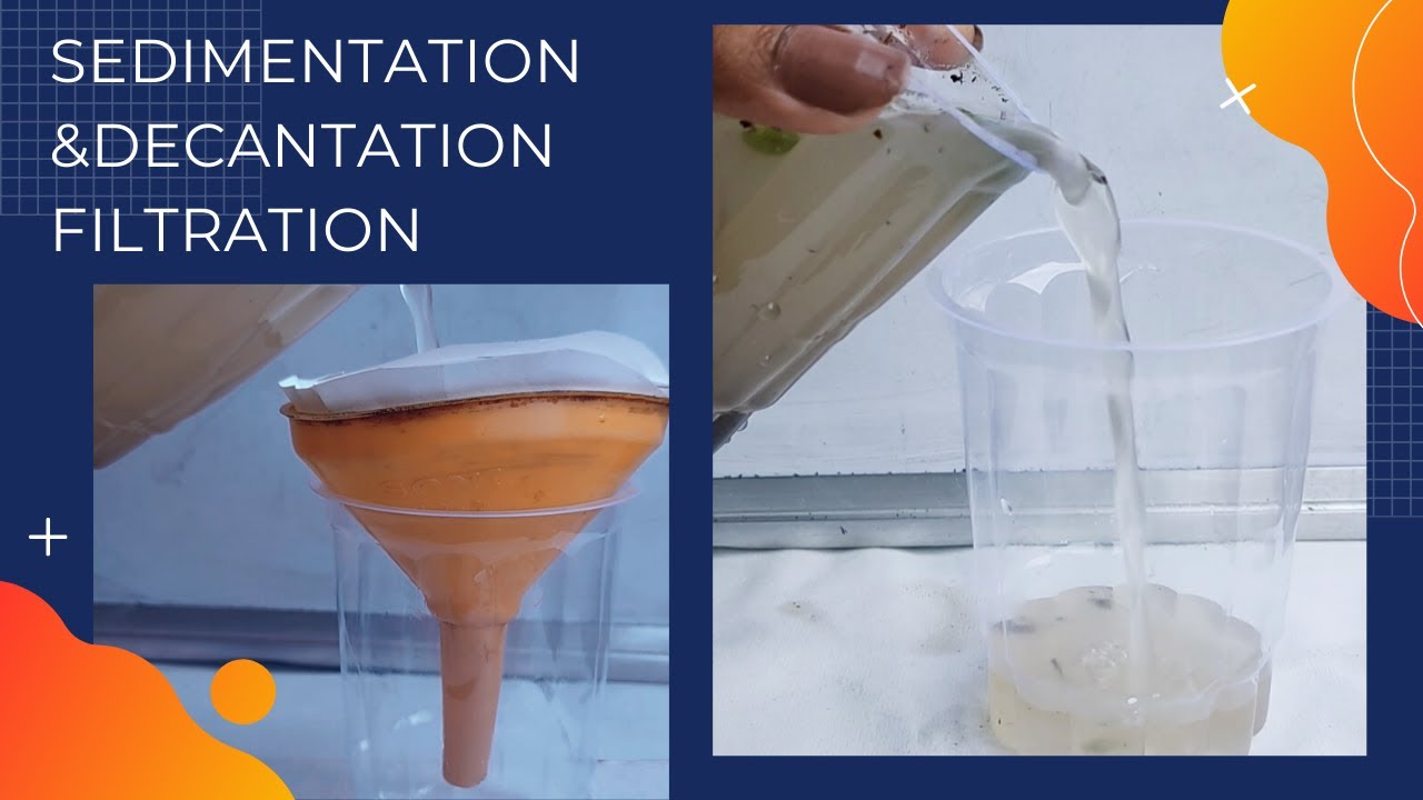 Sedimentation.Decantation and Filtration activity for std 6 | - YouTube