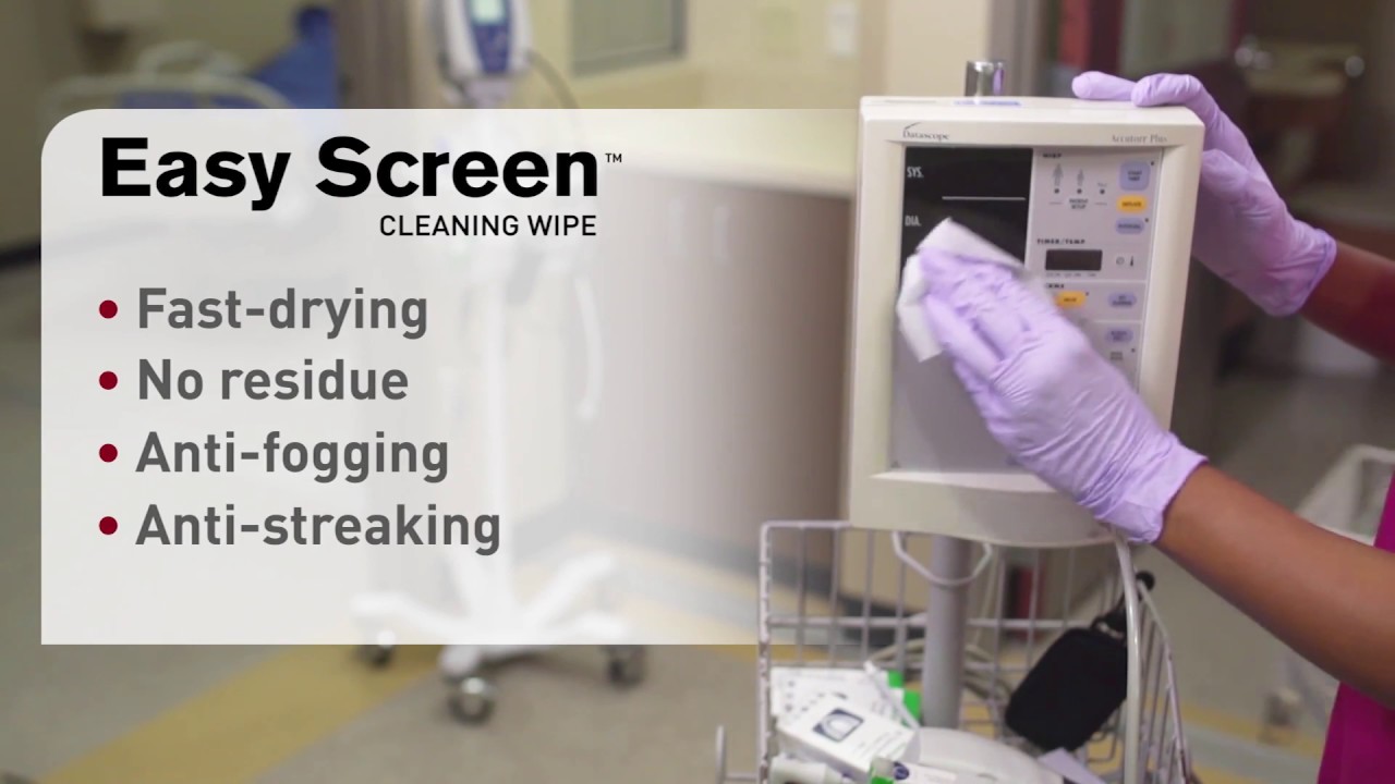 PDI Easy Screen Cleaning Wipe - YouTube