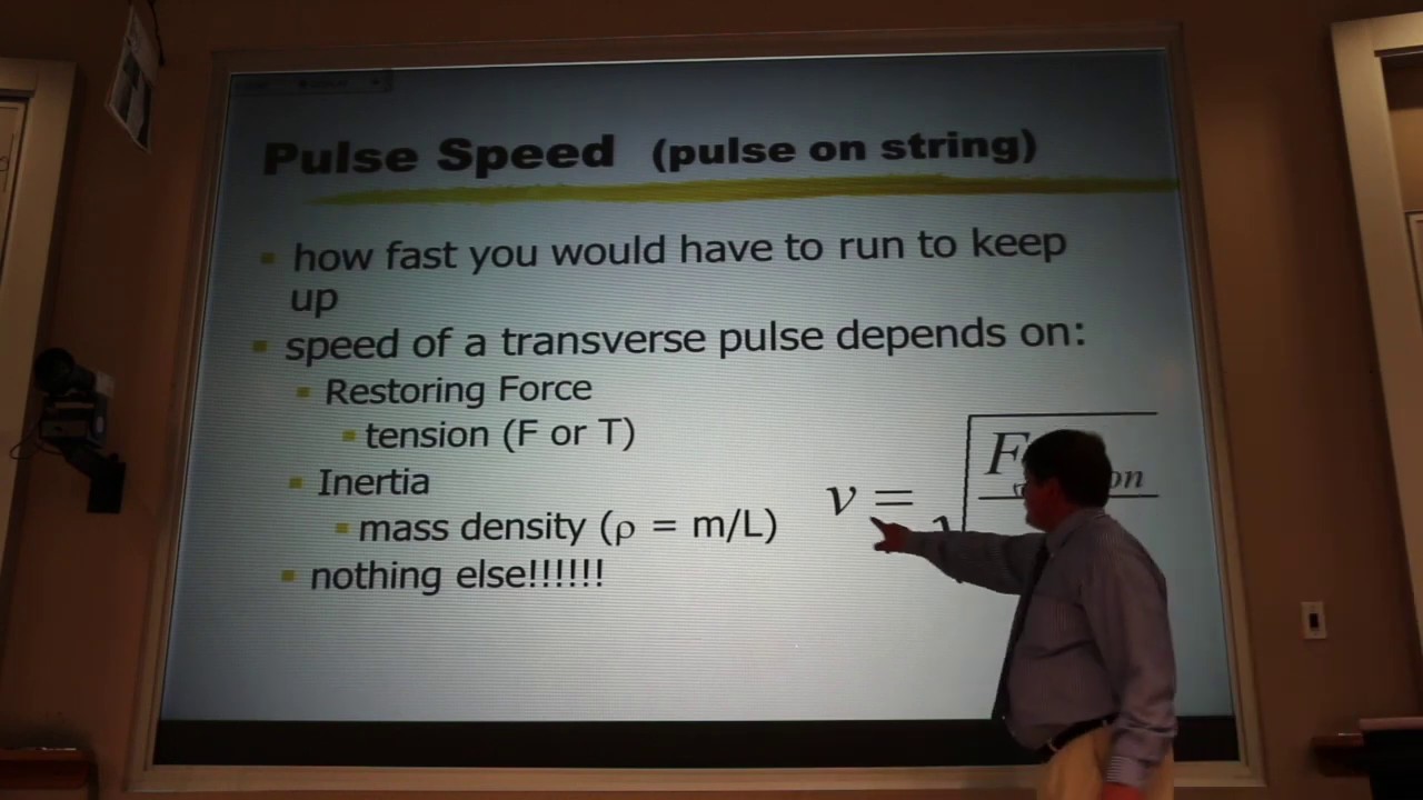 Speed of Transverse Pulse Quick Concept - YouTube