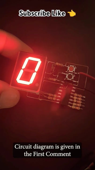 How to make a LED digital counter using 7- Segment Display - YouTube