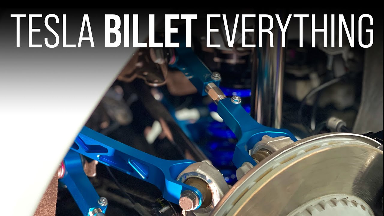 Tesla Model 3 Gets A Crazy Suspension Setup - Rear Install - YouTube