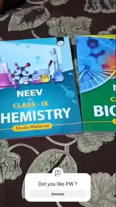 PW NEEV CLASS 9TH BOOKS - YouTube