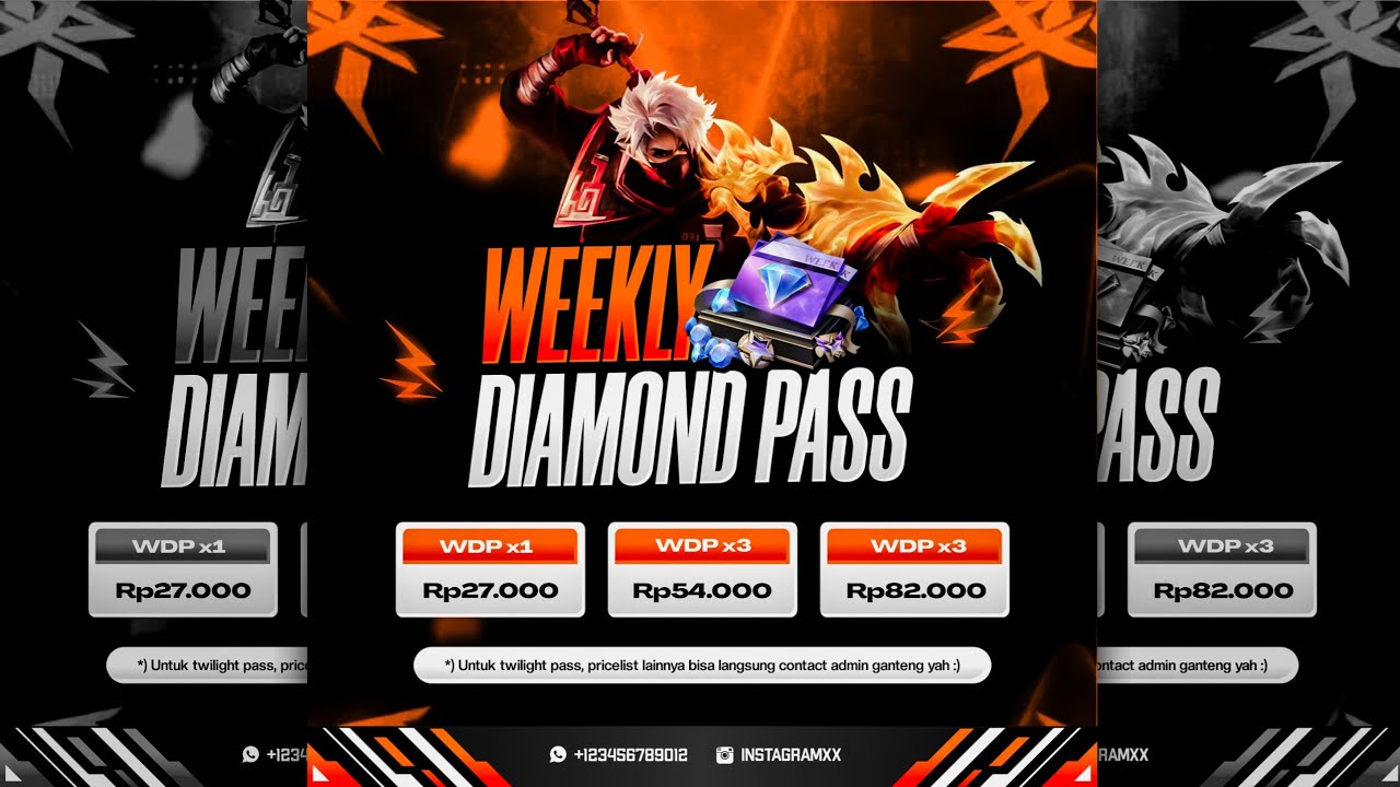 Tutorial Desain Weekly Diamond Pass V2 ㅡ Free File PLP PixelLab - YouTube
