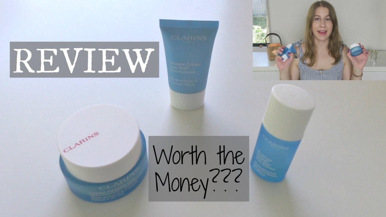 REVIEW: CLARINS HYDRAQUENCH SKINCARE | BONBONZZ - YouTube