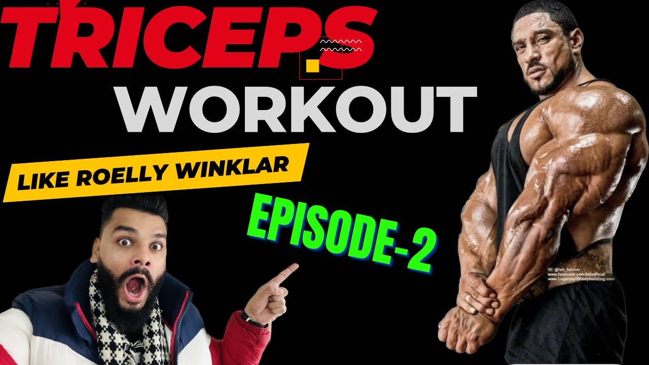 TRICEPS WORKOUT || Grow your Triceps like @roellywinklaarthebeast ...