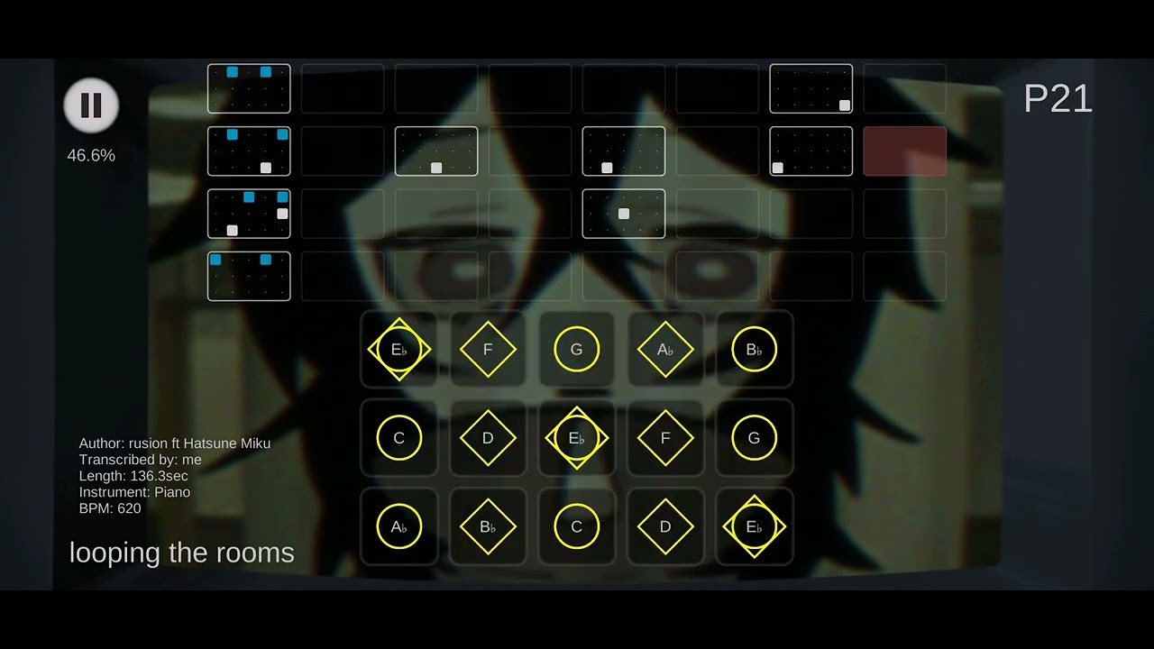 Rusino ft. Hatsune Miku - Looping the Rooms | Sky Cotl, Heartopia Sheet ...