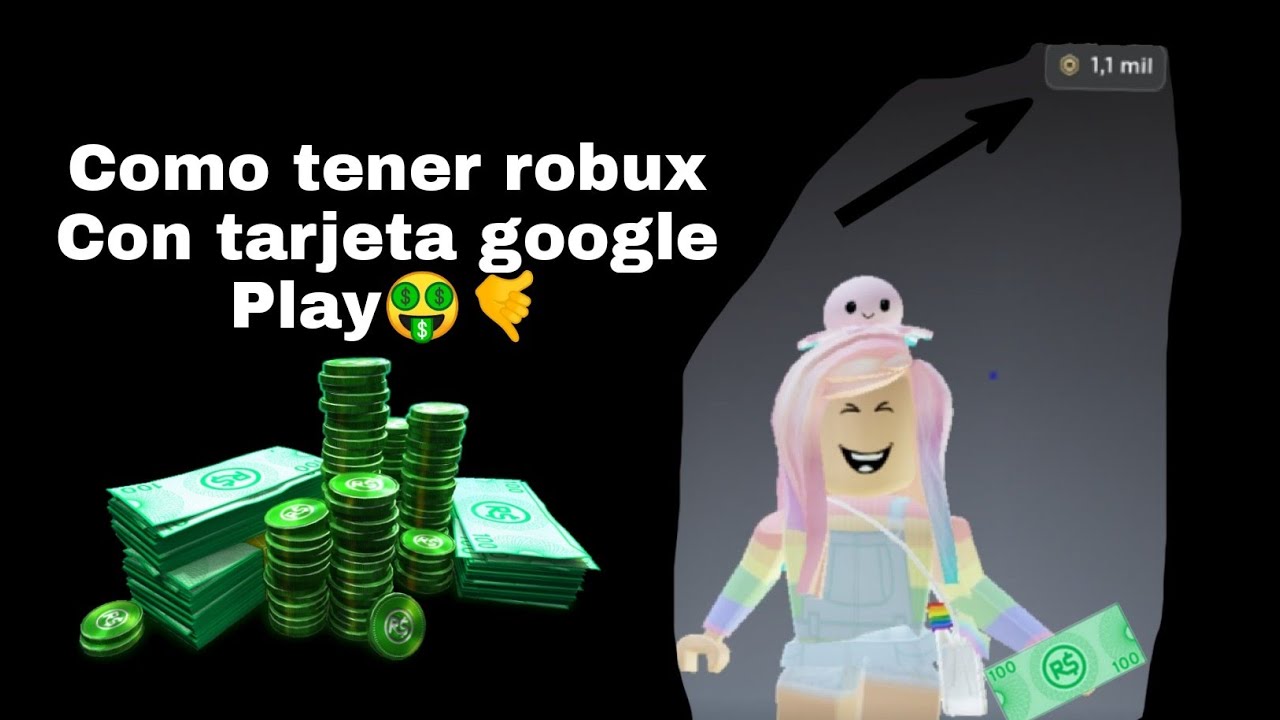 como poner robux con tarjeta google play🤑 - YouTube