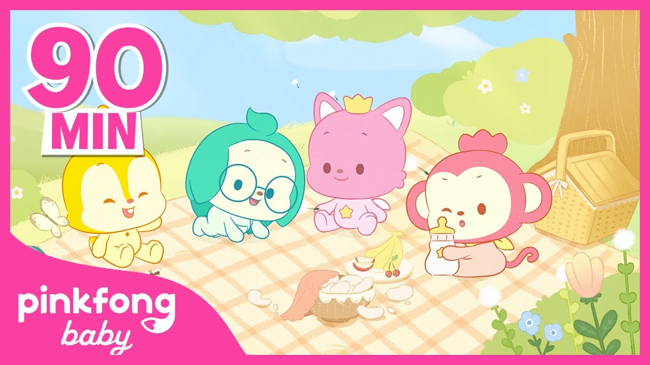 [90min] Relaxing nature sounds with Pinkfong and Hogi | Sleep Sounds ...