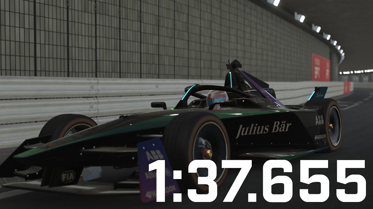Formula E Gen.3 Monaco GP layout Hotlap 1:37.655 - YouTube