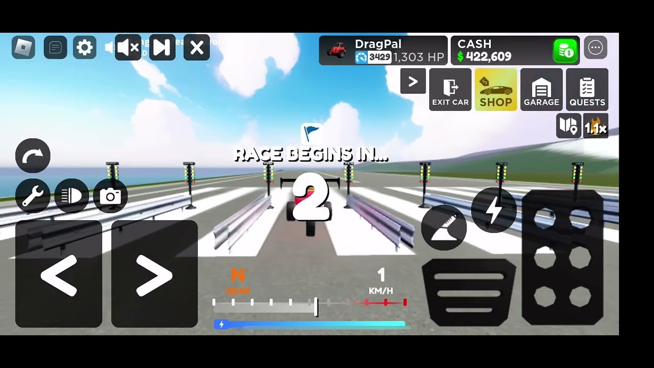 Doing a drag race with dragpal while doing WHEEELIE in drive world ...