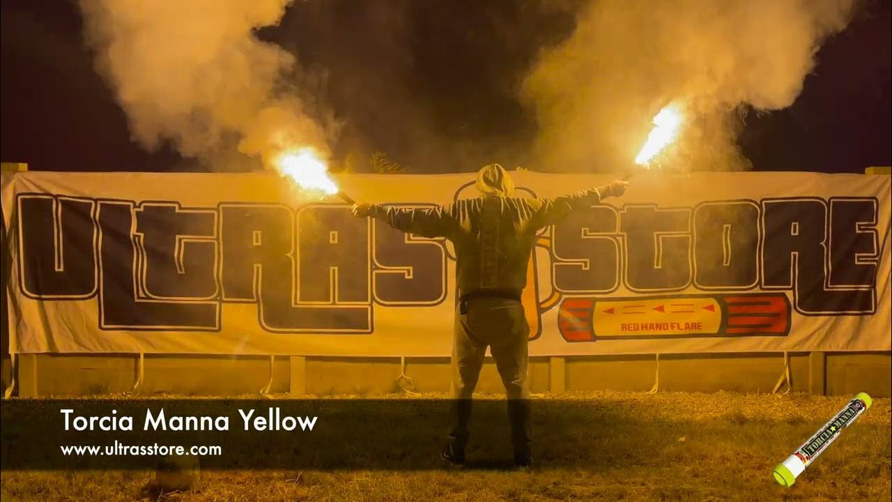 Torcia Manna Yellow - www.ultrasstore.com - YouTube