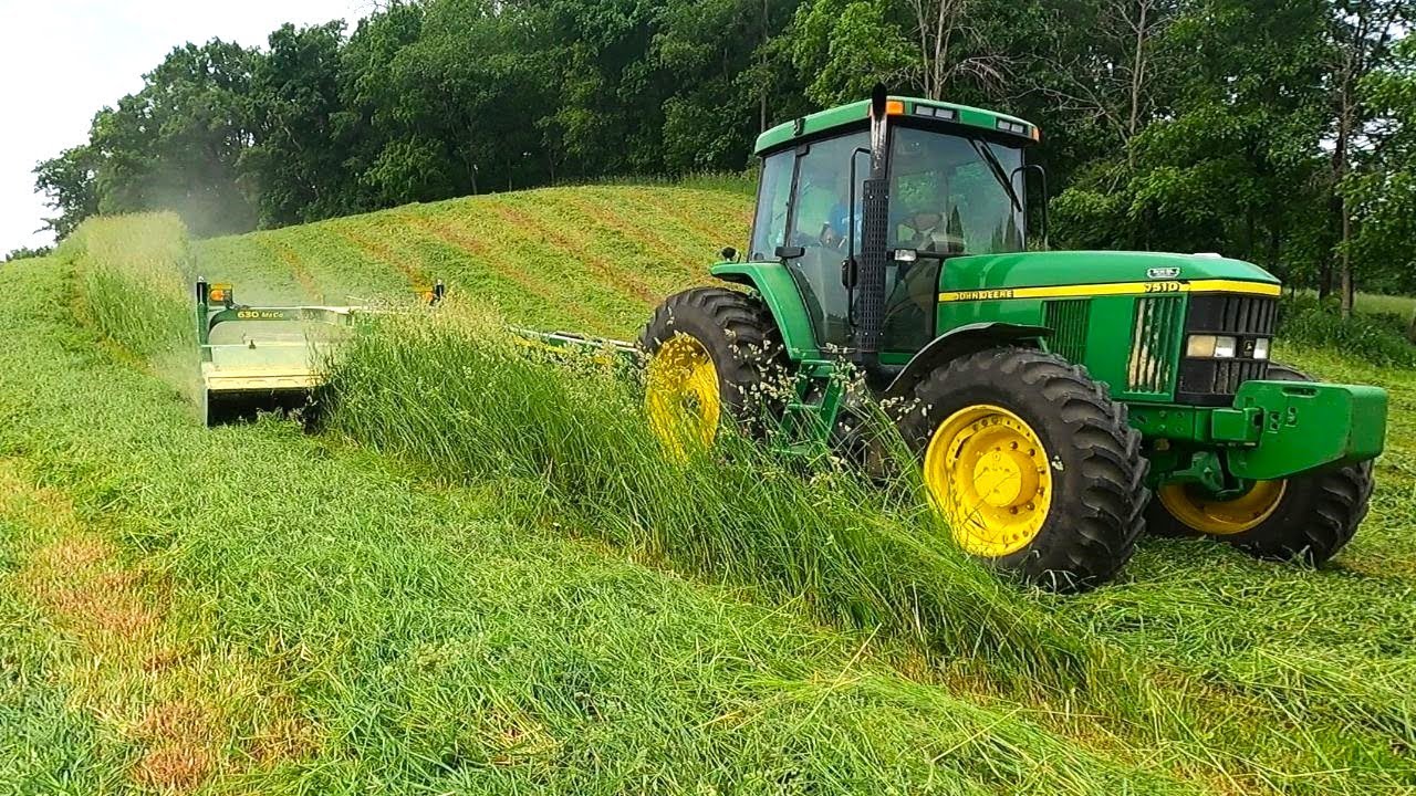 Mowing Hay For Baling! How a John Deere 630 Moco Works! (2023 Hay Season) - YouTube