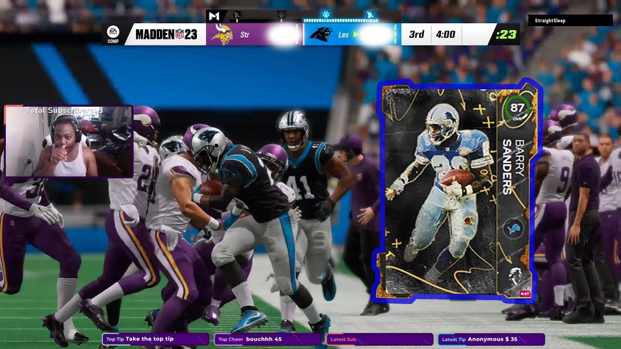 MADDEN 23 MCS ULTIMATE KICKOFF GAMEPLAY: BARRY SANDERS IS A DAWG ON THE ...