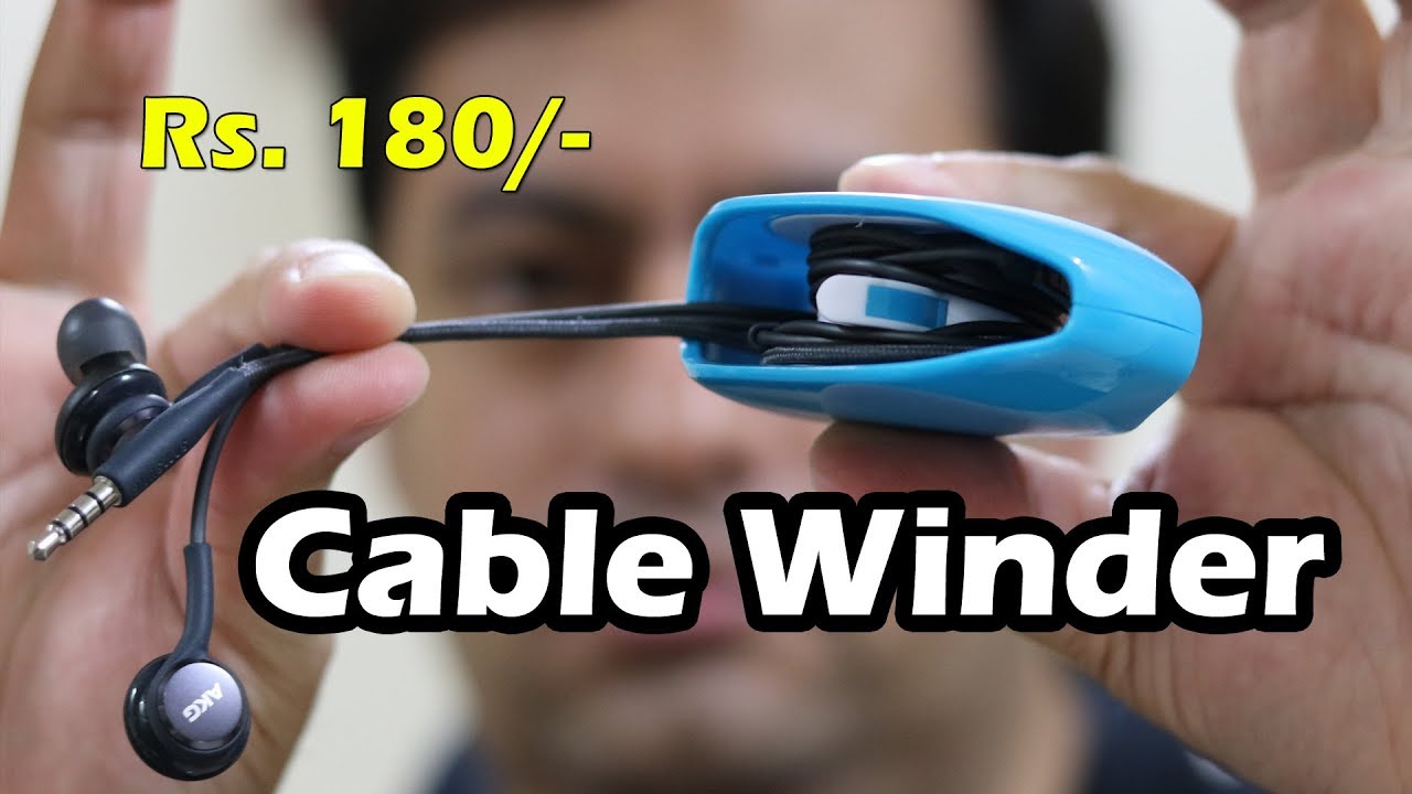 Cable Winder Cord Organiser for just Rs. 180 (approx) - YouTube