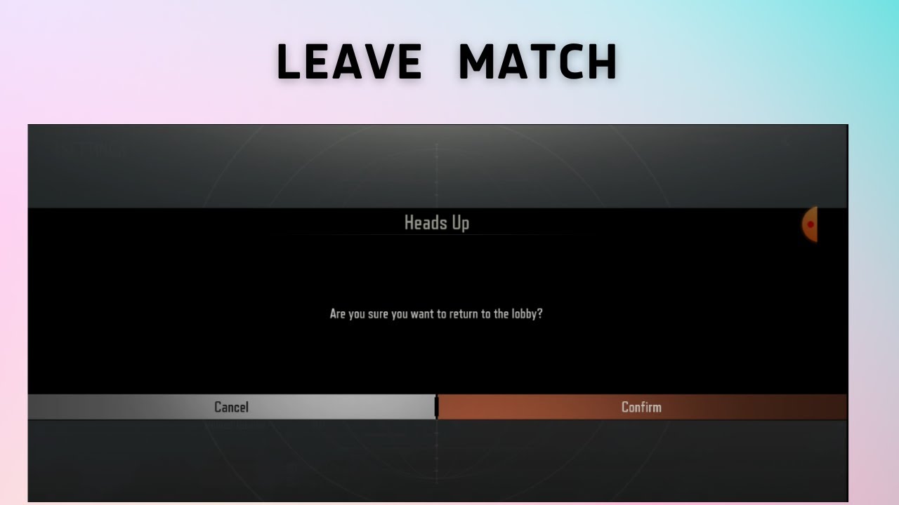How to Leave match in Arena breakout - YouTube