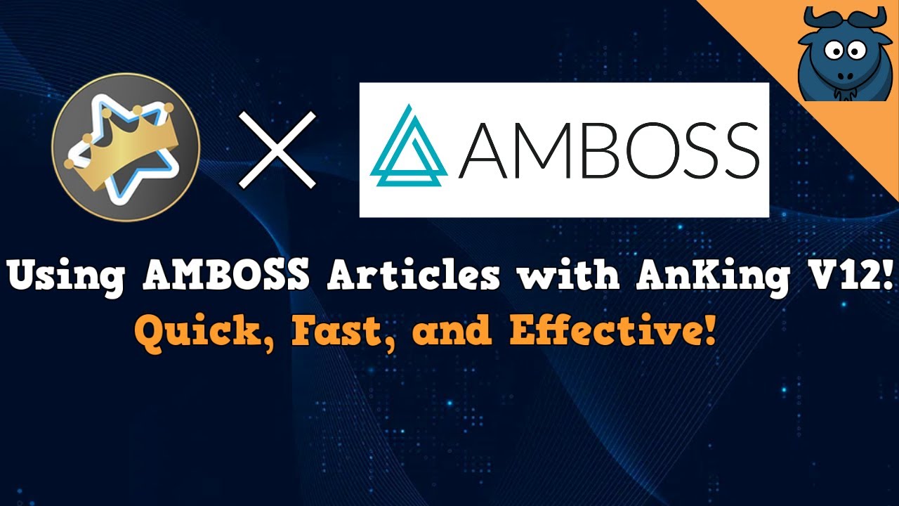 How to Study Effectively with AMBOSS Articles and Anking - YouTube
