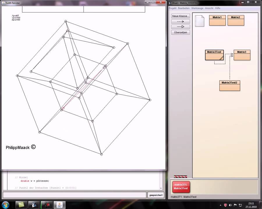 Rotation Matrix - Cube - YouTube