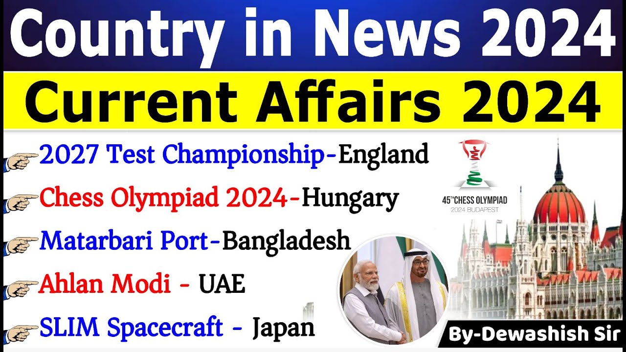 Country in News 2024 | Places in NEWS | देश विदेश 2024 |Current Affairs ...