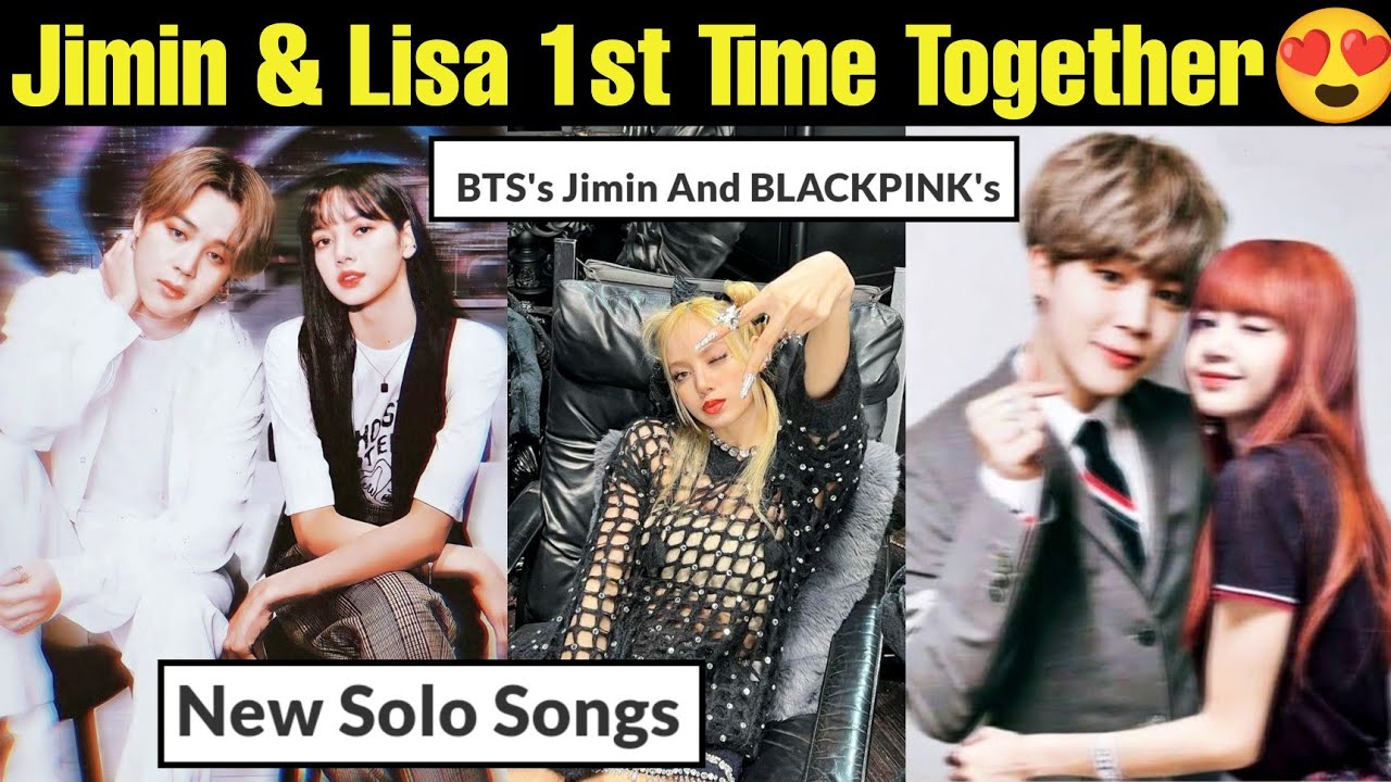 Jimin & Lisa Together 😍 1st Time Together BTS Jimin & Blackpink Lisa 💜 ...