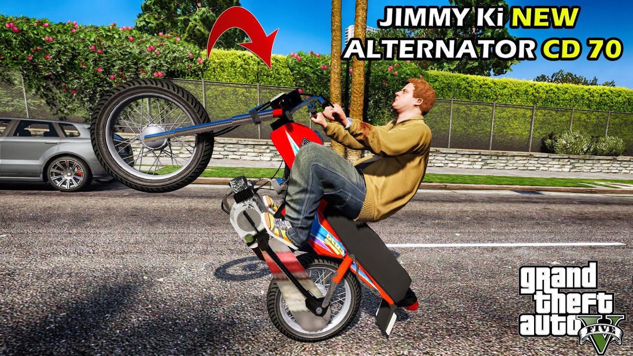 GTA 5 Pakistan | JIMMY NEW HONDA CD 70 Full Alter Bike | Real Life Mod ...