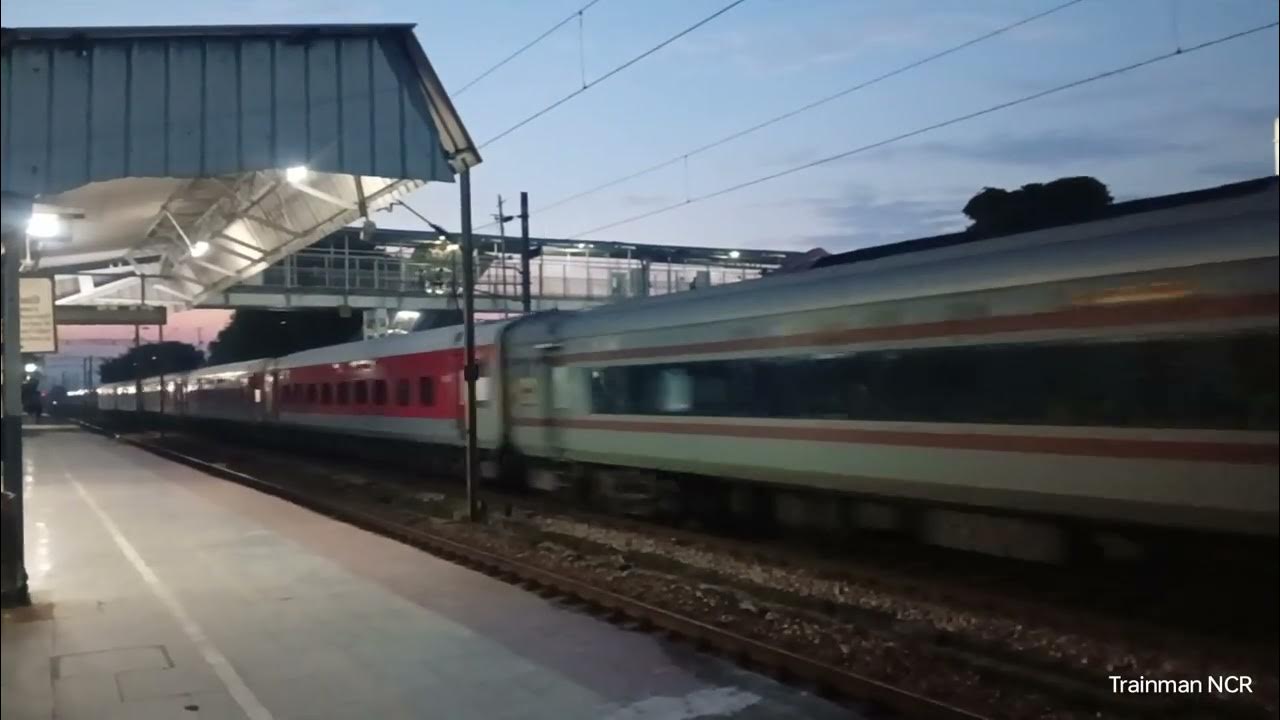 Full Speed Skip of SKB jn By 22412 Anand Vihar Terminal Naharlagun AC SF Express - YouTube
