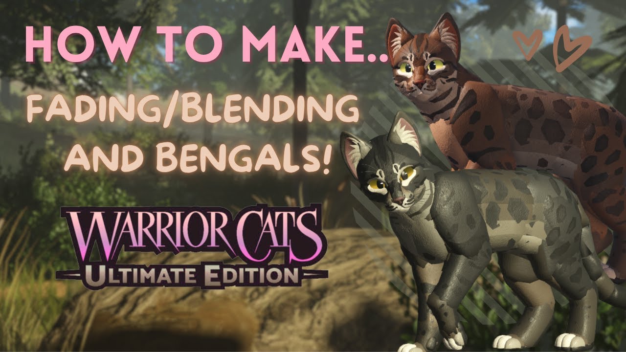 MORPH TUTORIAL - HOW TO FADE?, BENGALS | How to make? Ep. 9 | Warrior Cats: Ultimate Edition 🐈‍⬛ ...