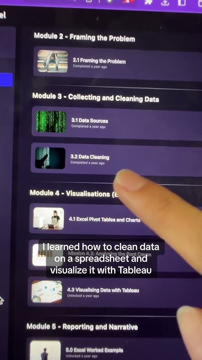 Learn data analysis in 6 weeks: EntryLevel Excel and Tableau course - YouTube