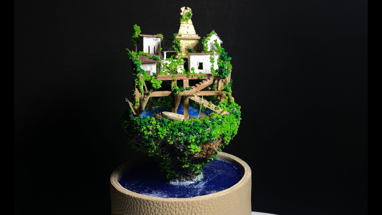 Miniature Floating Island (Miniature floating island Dwellings ...