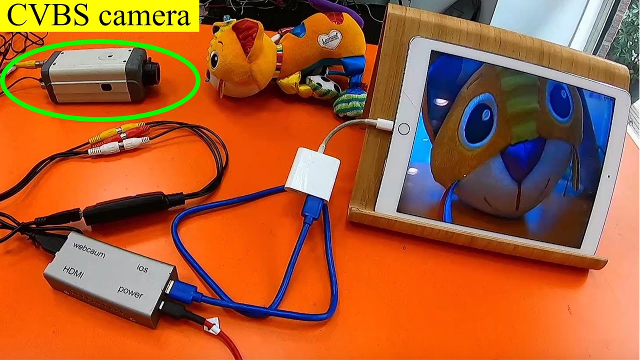 composite camera with iPad (by wire connect ) - YouTube