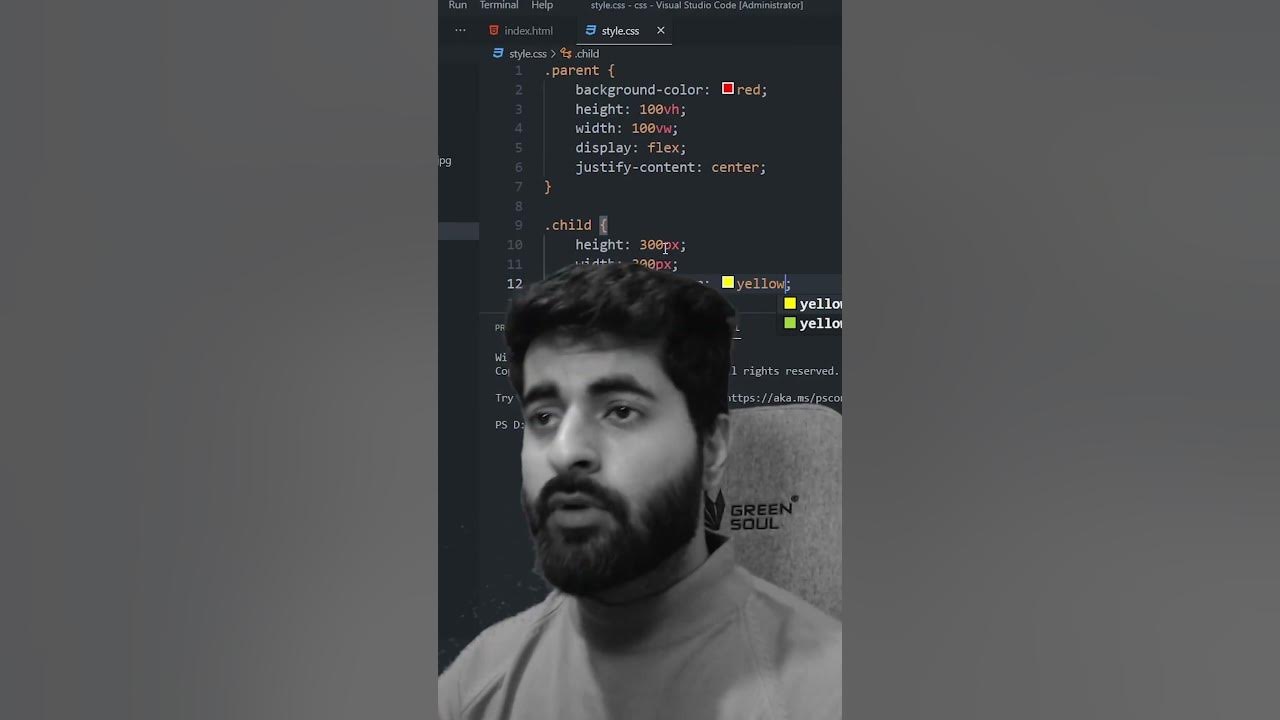 How to centre a div #shorts #coding #ezsnippet #programming #c - YouTube
