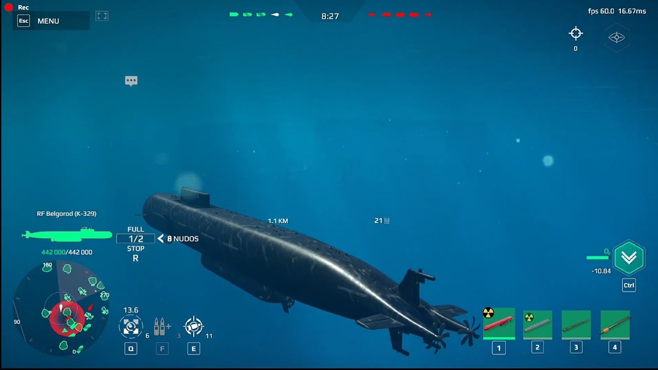 RF Belgorod (K-329) Gameplay - Modern Warships PC - YouTube