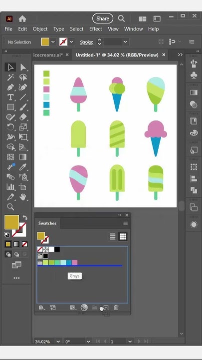 Illustrator: Remove All Unused Colors from the Swatches Panel - YouTube