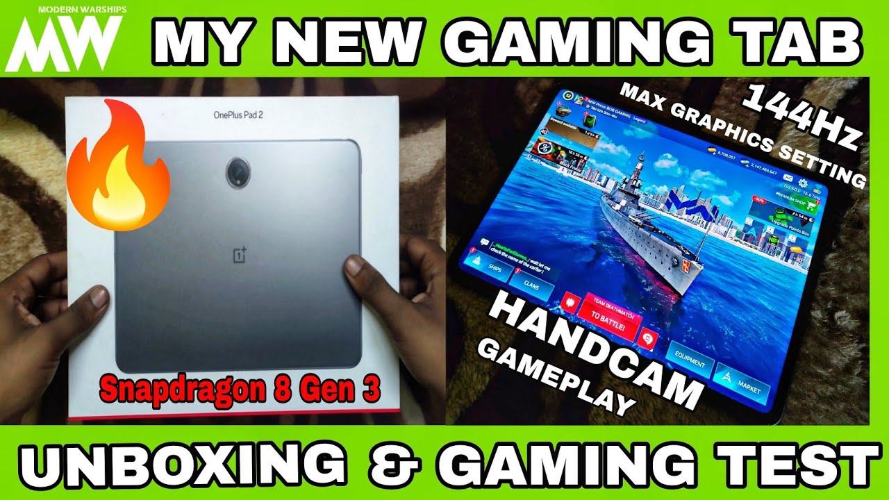 OnePlus Pad 2 - Best gaming Tab🔥Unboxing & gameplay test - YouTube
