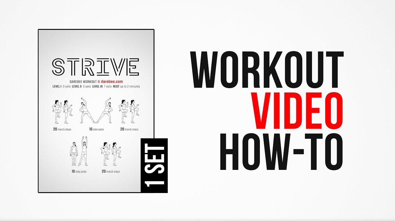 Strive Workout [ How-To ] [ One Set ] by #DAREBEE - YouTube