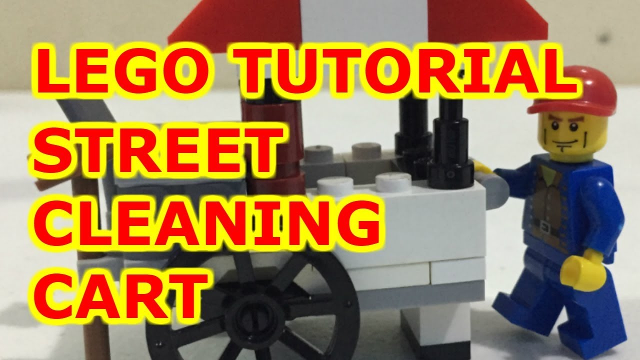 LEGO Tutorial How to Build a LEGO Street Cleaning Cart - YouTube