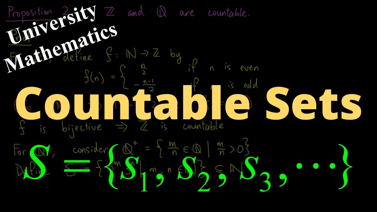 Countable Sets - YouTube