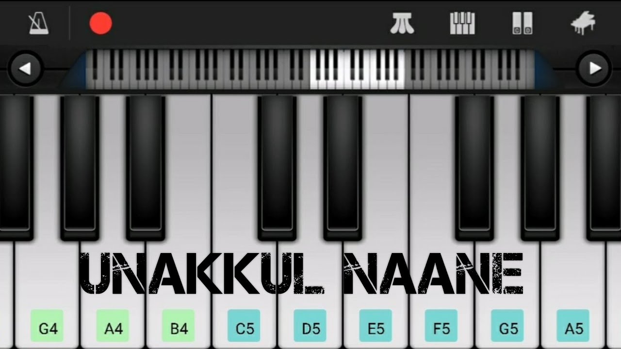 Unakkul Naane - Pritt | Trending Song | Perfect Piano | Basic Piano ...