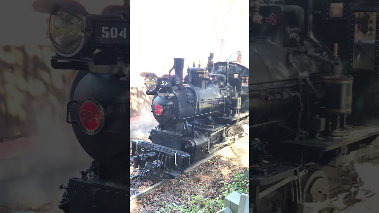 Frisco 504 Steam engine Silver Dollar City - YouTube