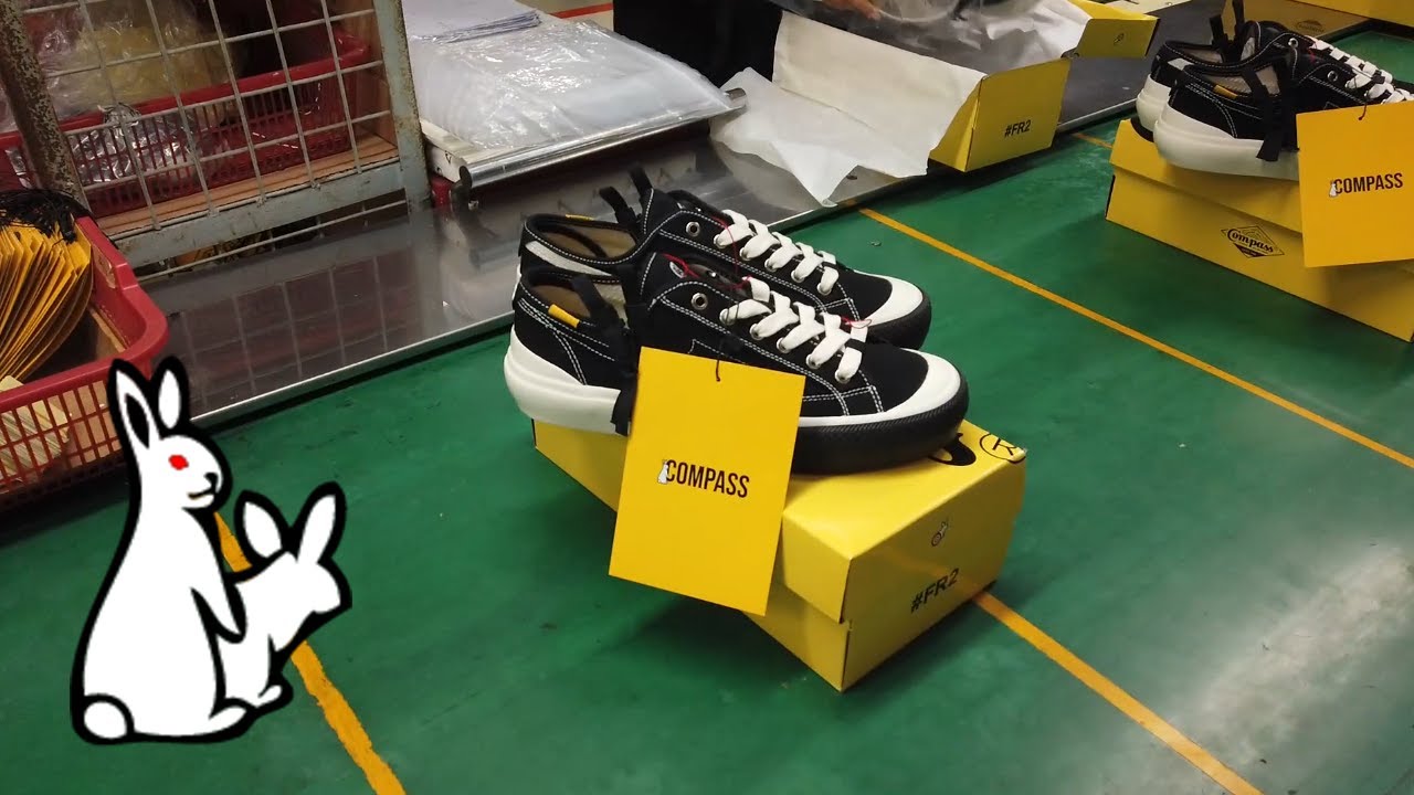 Sepatu Compass x Fxxing Rabbit | MAIN KE PABRIK SEPATU COMPASS!! - YouTube