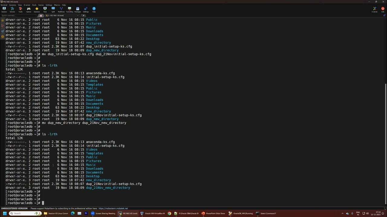 Oracle DBA Tutorial Session-03 Linux Command Learning Part2 || Nov'2023 Batch - YouTube