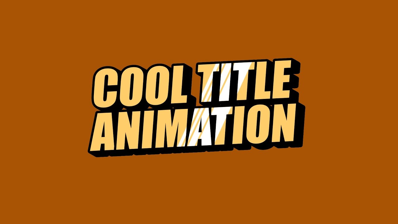 Trendy Title Animation You Can Make Today in DaVinci Resolve! | Fusion ...