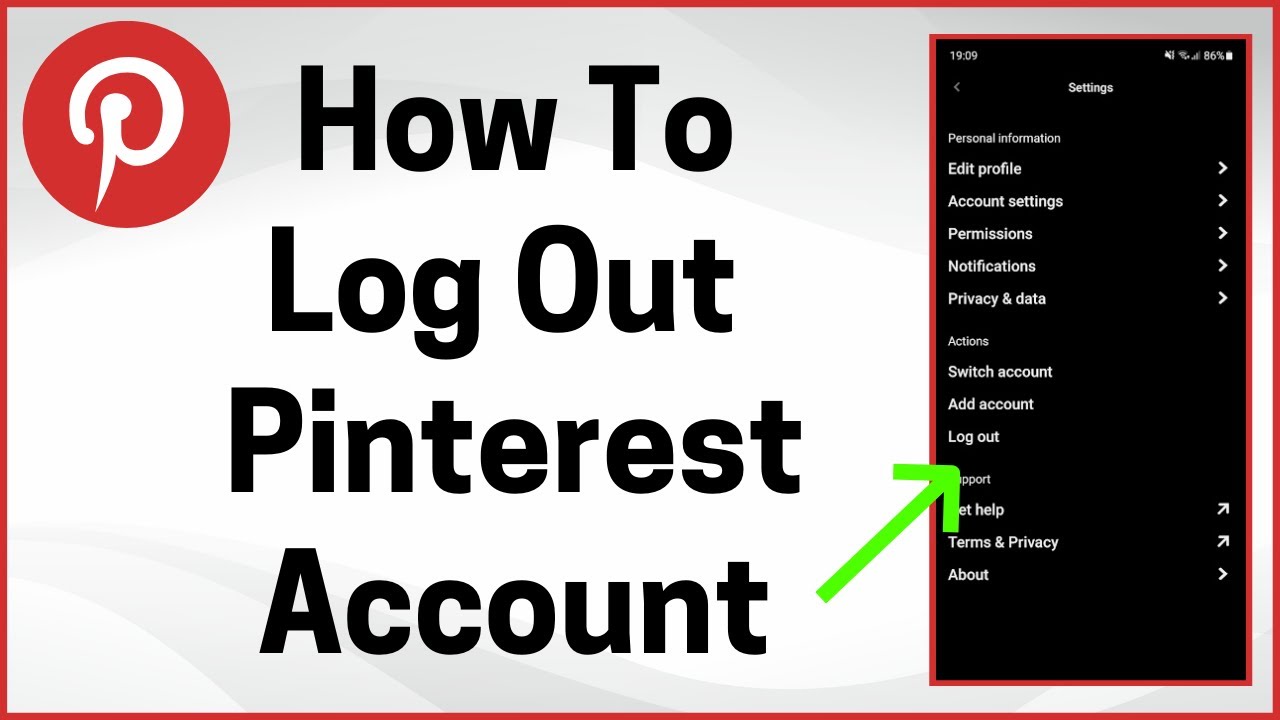 How to Log Out of Pinterest on Mobile - YouTube