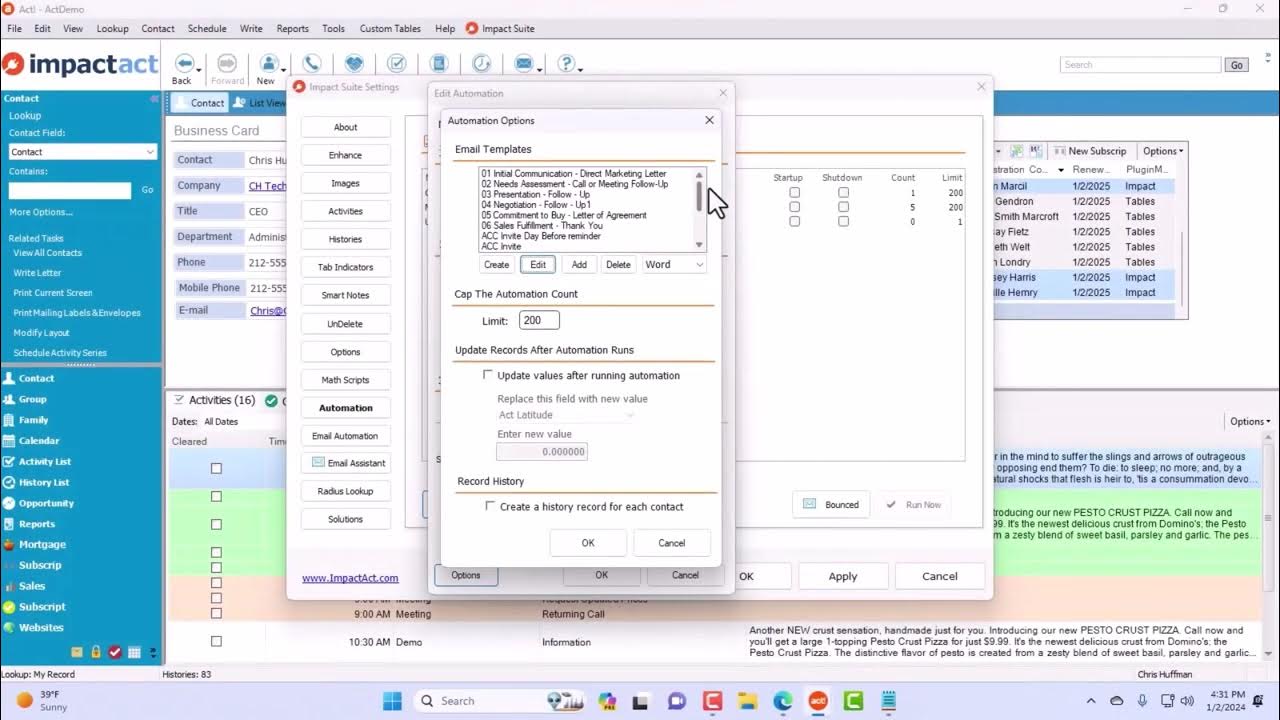 ImpactAct automation deep dive - YouTube