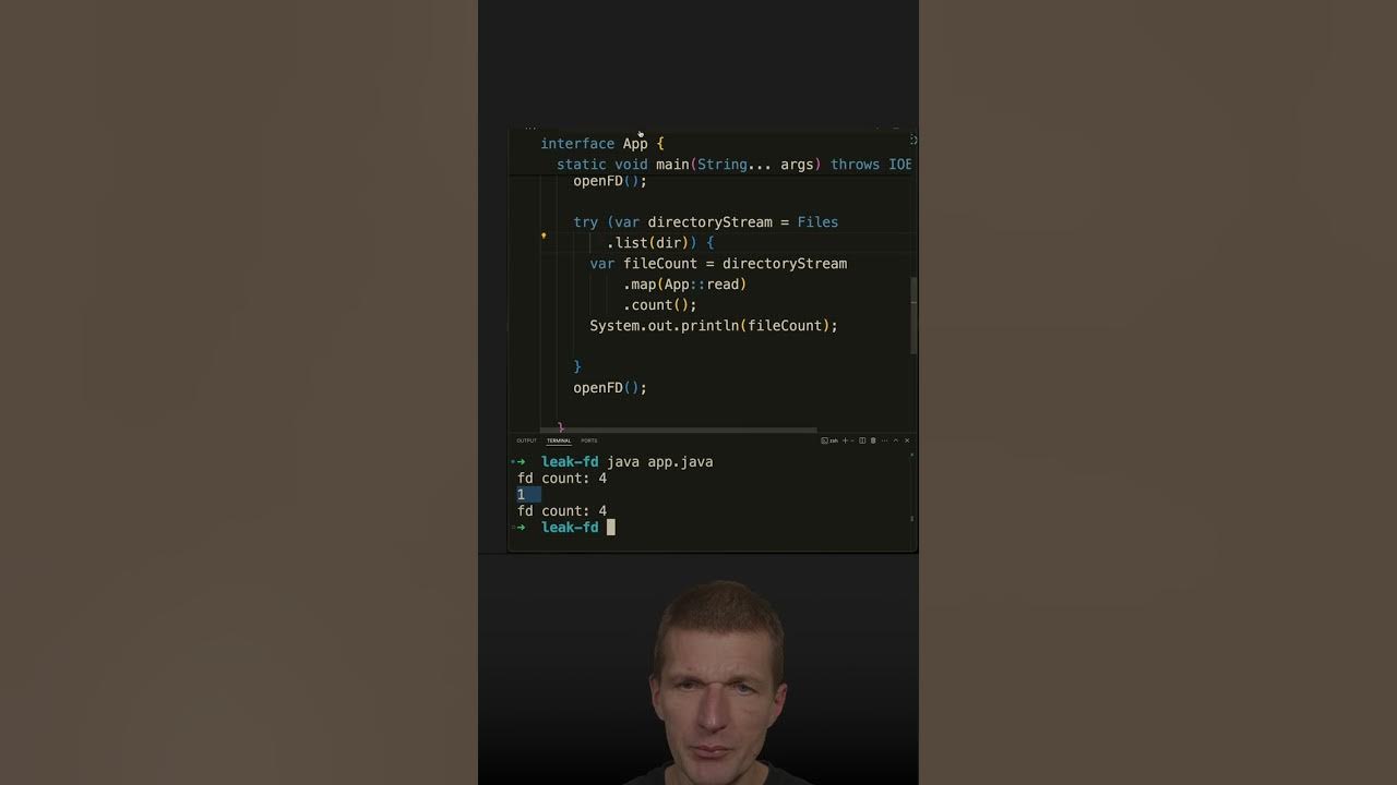 The Files.list Resource Leak #java #shorts #coding #airhacks - YouTube