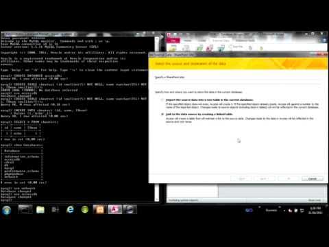 How to use MS-Access as a front-end to MySQL - YouTube