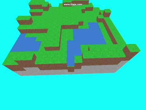 Minecraft clone prototype with Java and LWJGL - YouTube