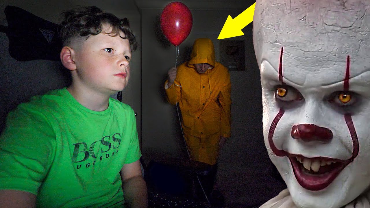 "IT" SCARY HORROR BALLOON PRANK ON LITTLE BROTHER! *REVENGE* - YouTube