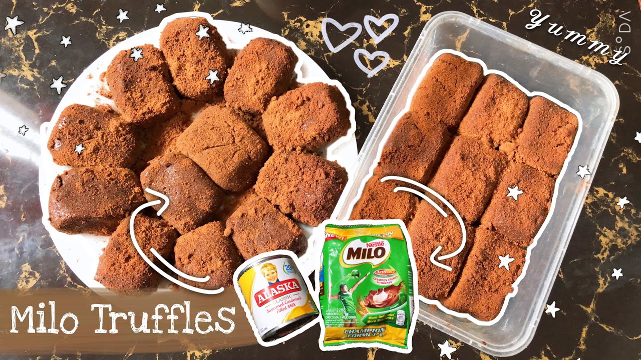 MILO TRUFFLES (2 Ingridients Only !) #6 | Jhane Nicolle V. - YouTube