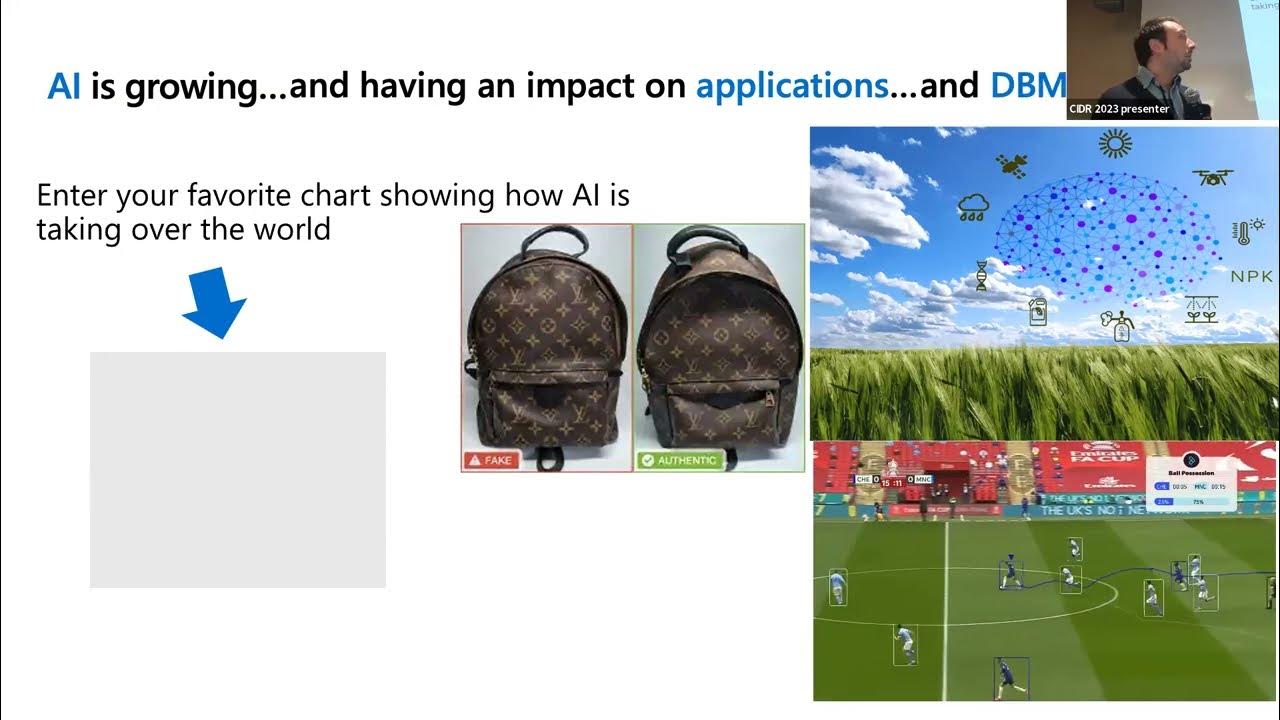 The Tensor Data Platform: Towards an AI-centric Database System (CIDR 2023) - YouTube