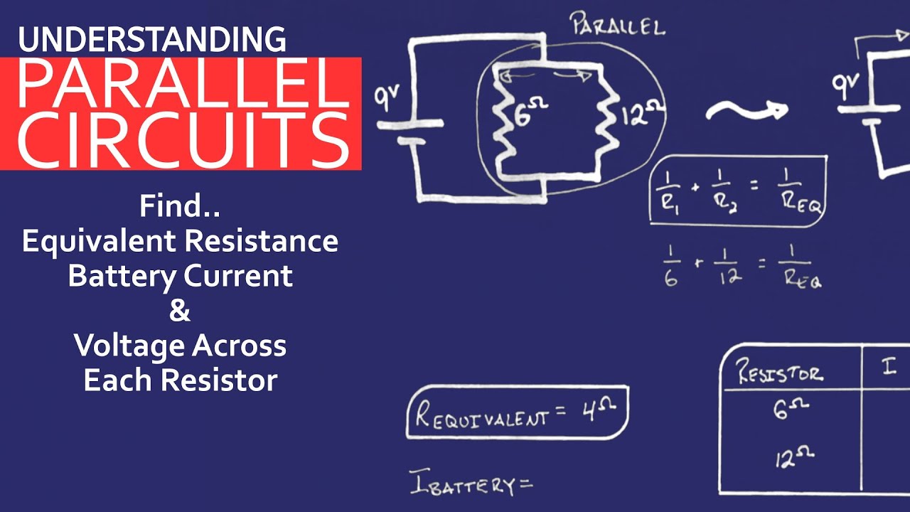 Find Equivalent Resistance & Voltage of a Parallel Circuit - YouTube